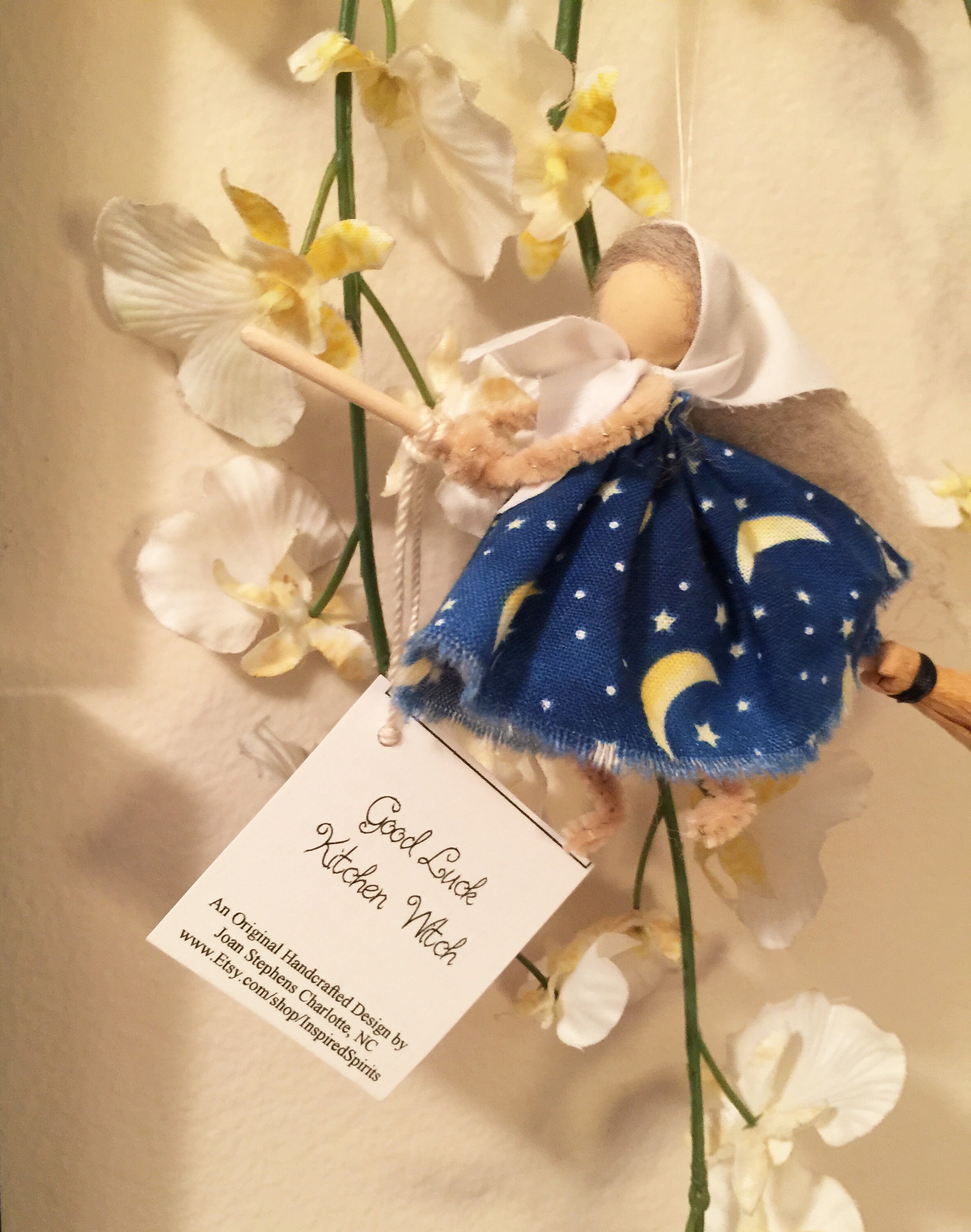 Good Luck Kitchen Witch magnet ornament Kitchen Witch | Etsy