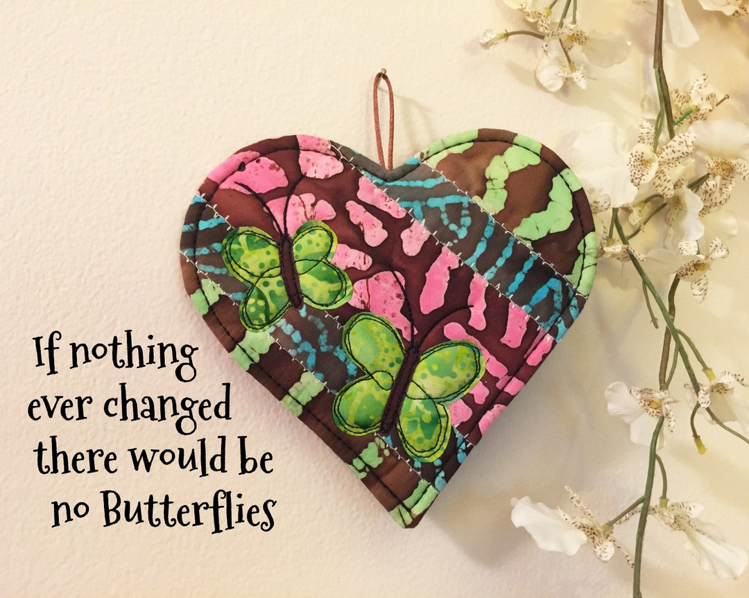 Career Change Inspirational Butterfly Quilted Mat, New Beginning ...