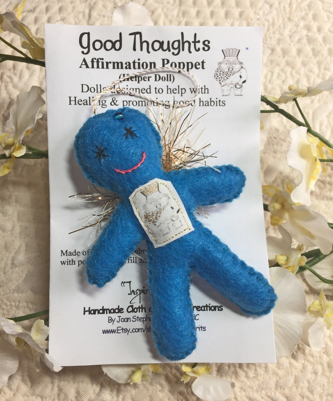Good Thoughts, Path of Life, Affirmation Poppet Doll, Good Karma Poppet ...