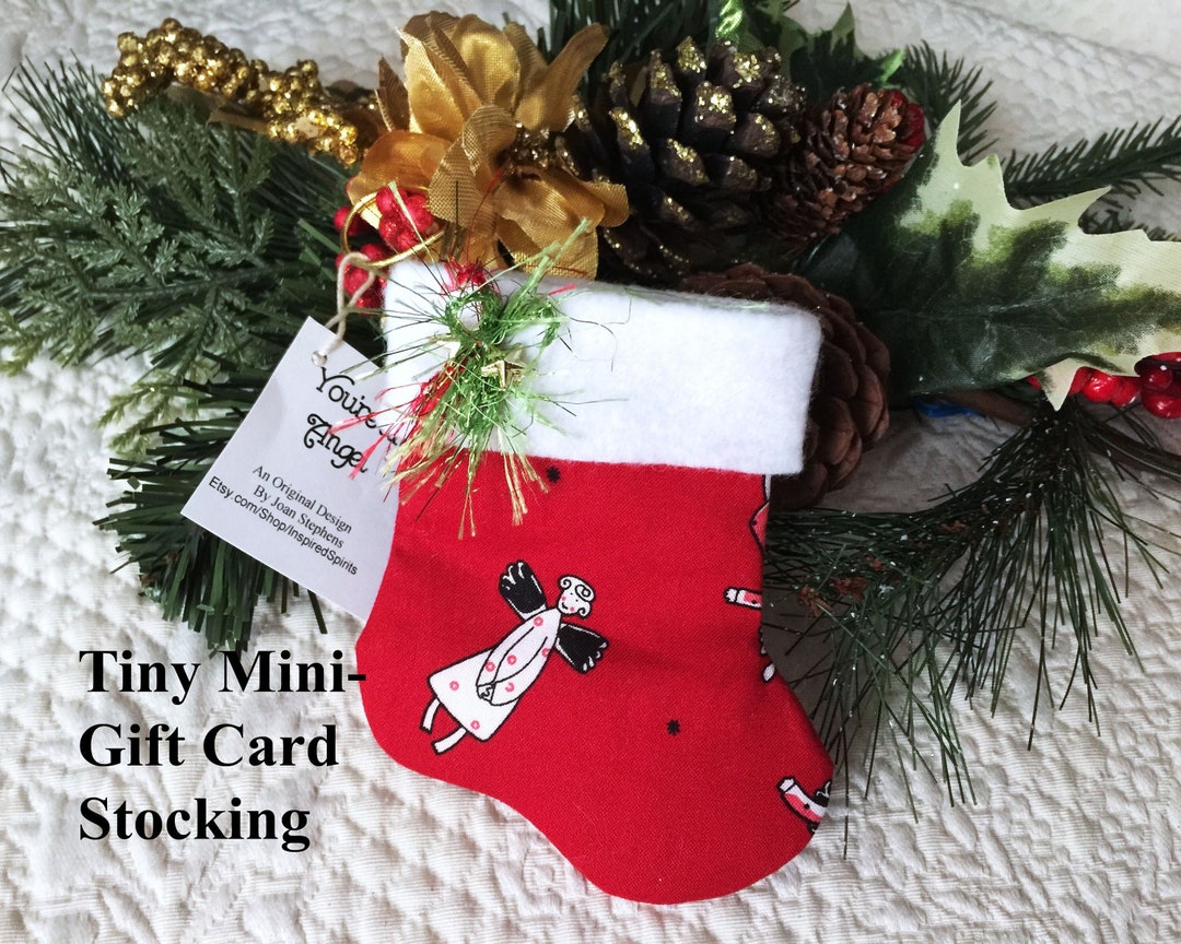 Christmas Stocking Gift Card Money Holder, Decoration, Holiday Package ...