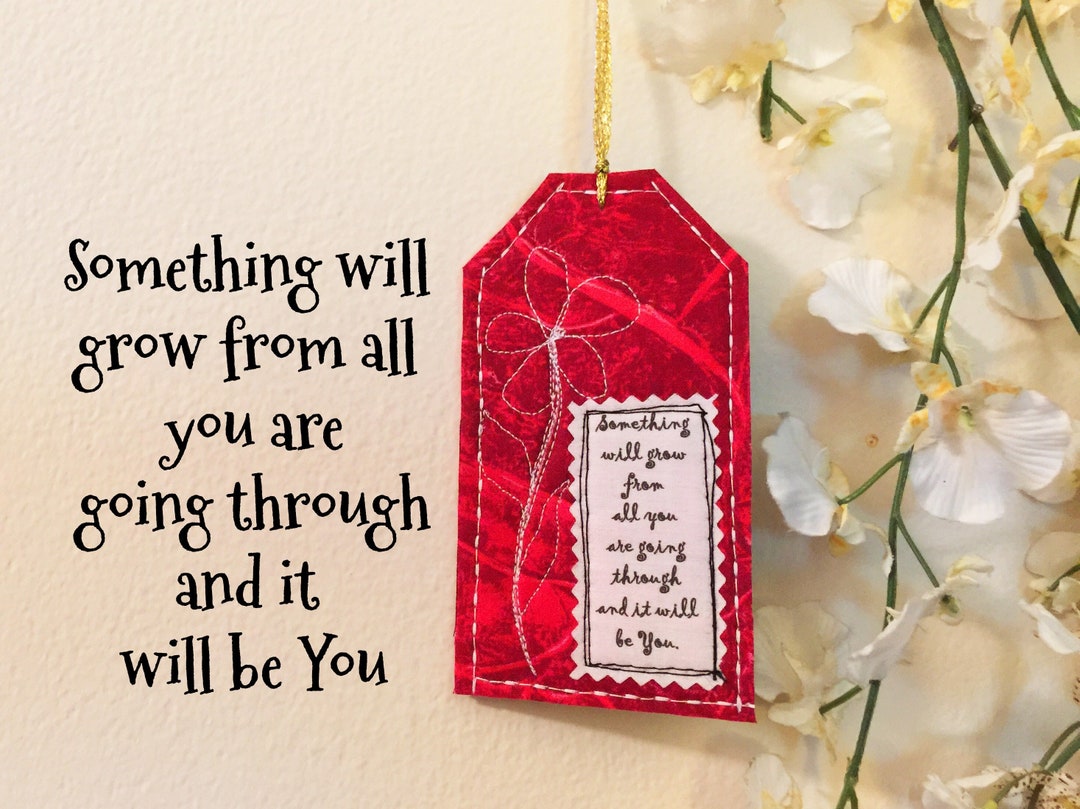 Encouraging Words Bookmark Gift Tag, Personal Growth Keepsake Ornament ...