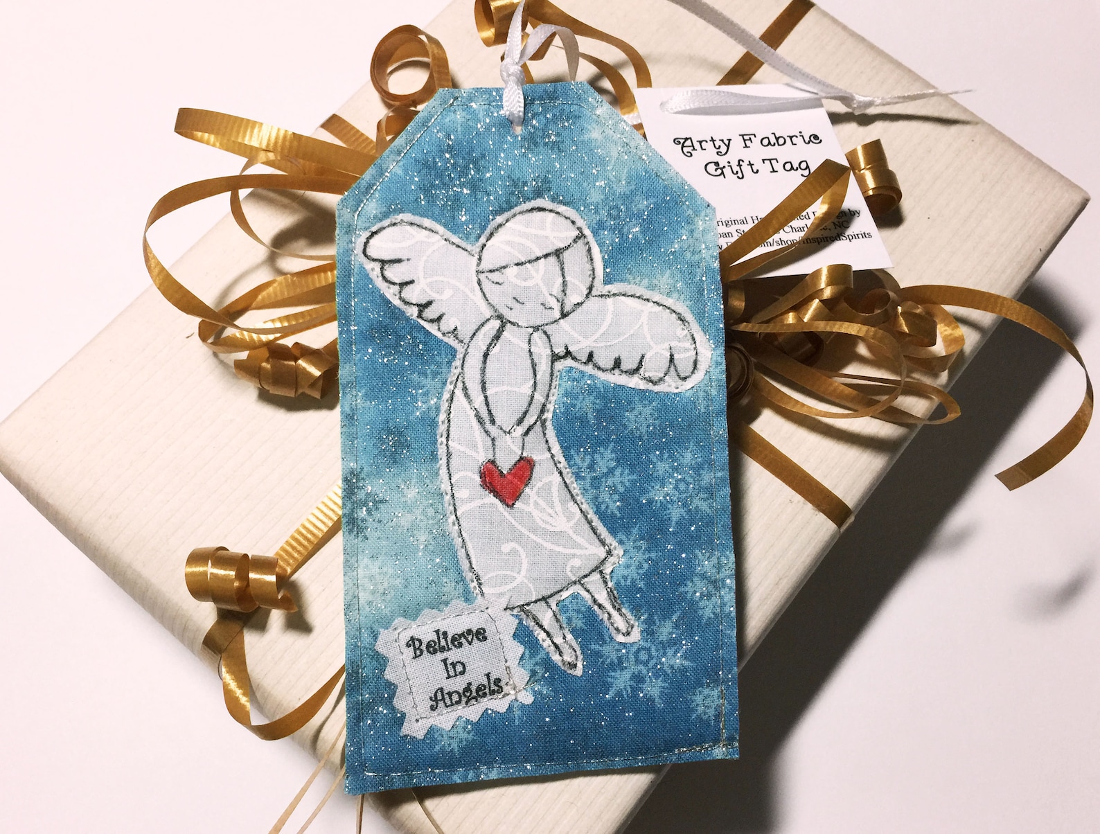 Angel Gift Tag Believe in Angels Keepsake Ornament Package | Etsy