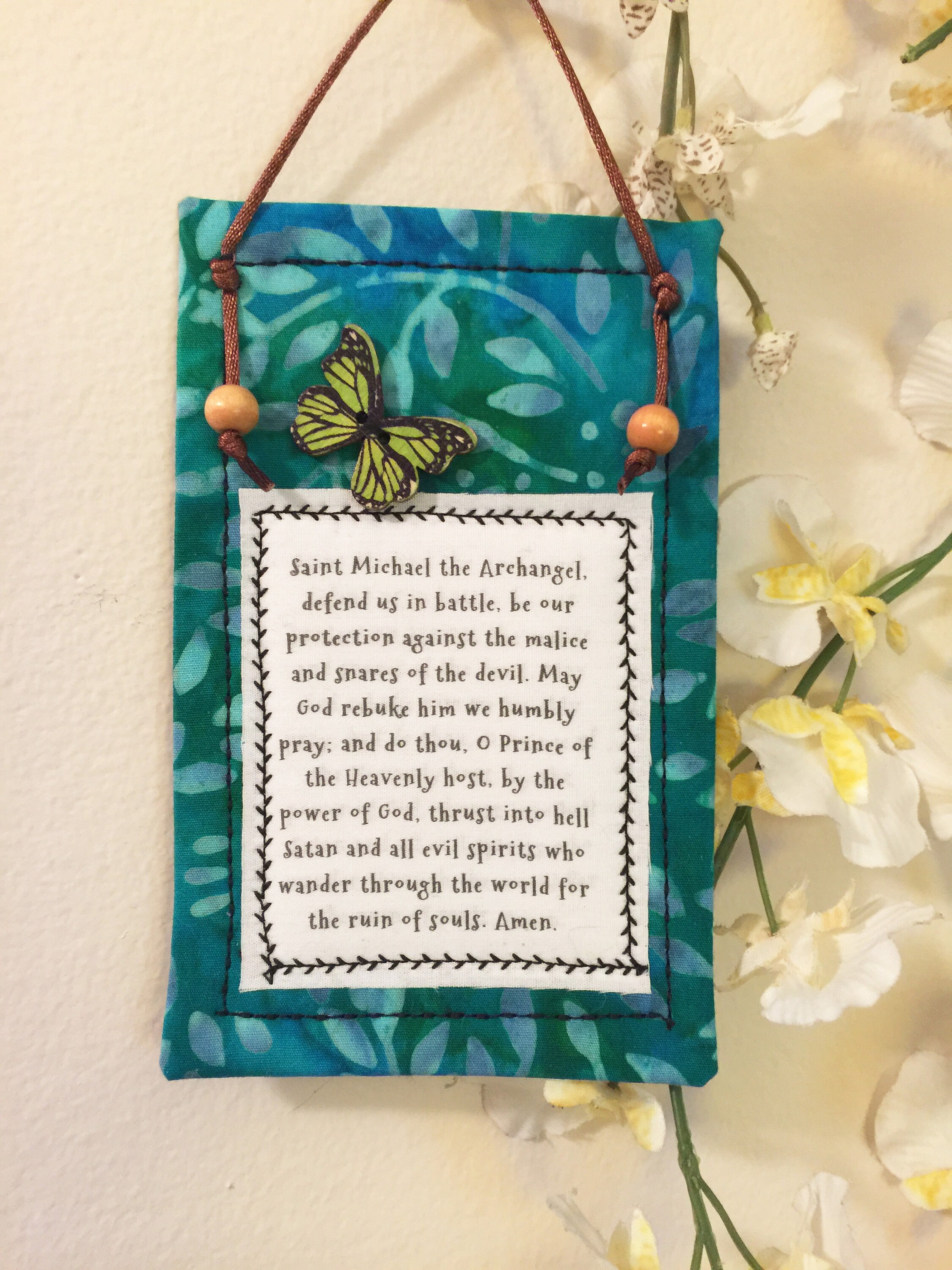 St Michael the Archangel Protection Prayer Wall Art, Christian Prayer ...