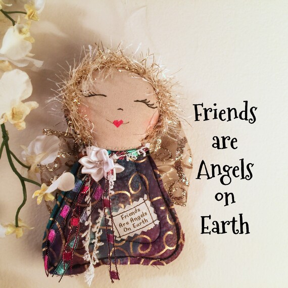 Friends Are Angels on Earth Friend Thank You Gift Angel | Etsy