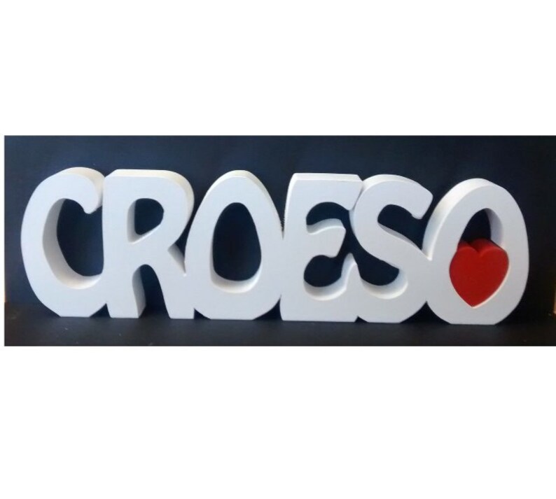 CROESO Welsh Saying/ Meaning Wooden Name Plaque/ Sign - Etsy