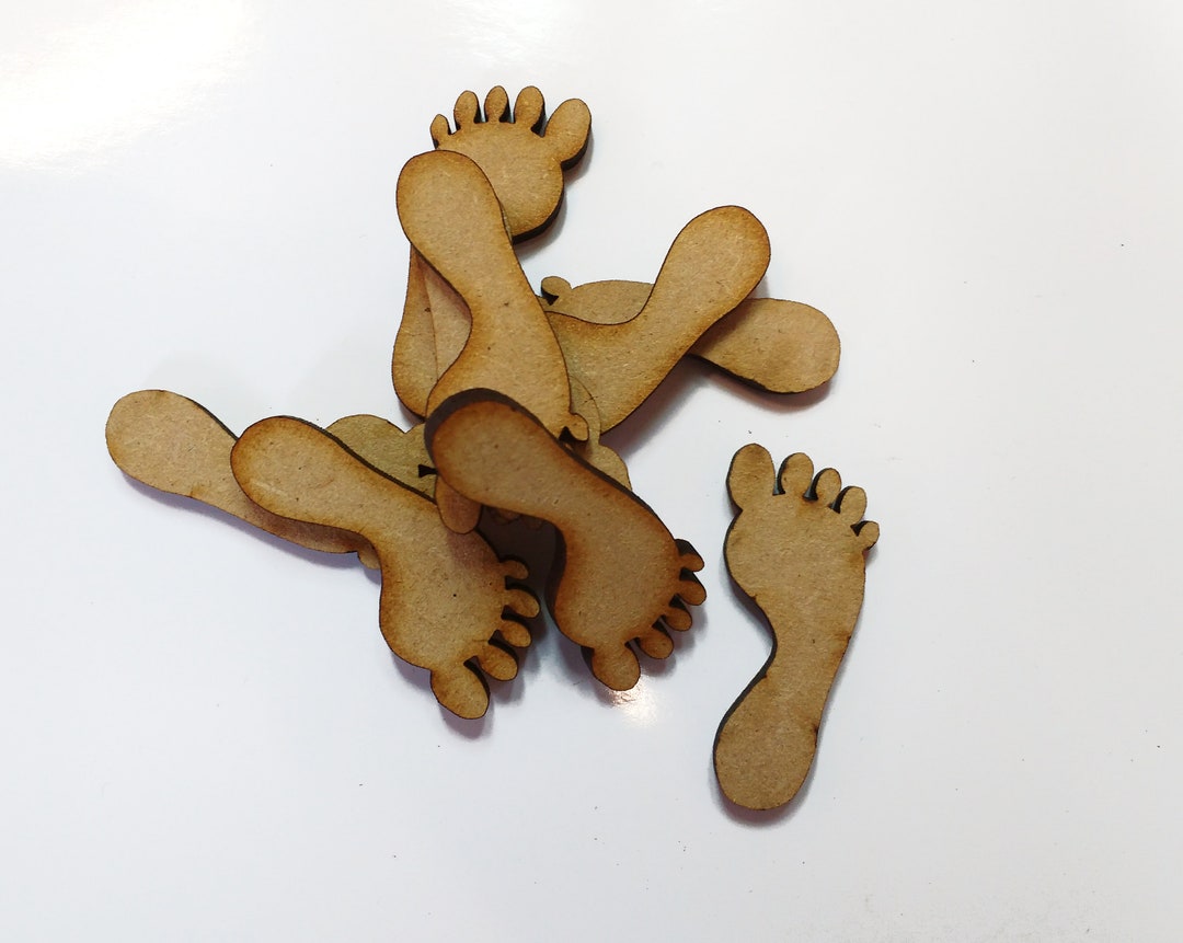 Wooden Craft Shape BABY FEET Embellishments Decoupage - Etsy
