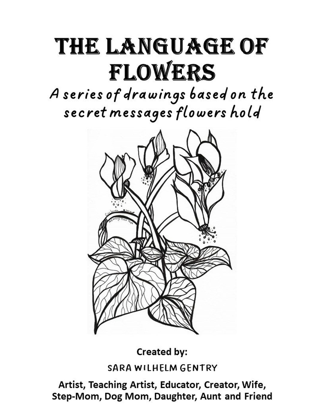 The Language of Flowers Coloring Book, Book 1 - Etsy