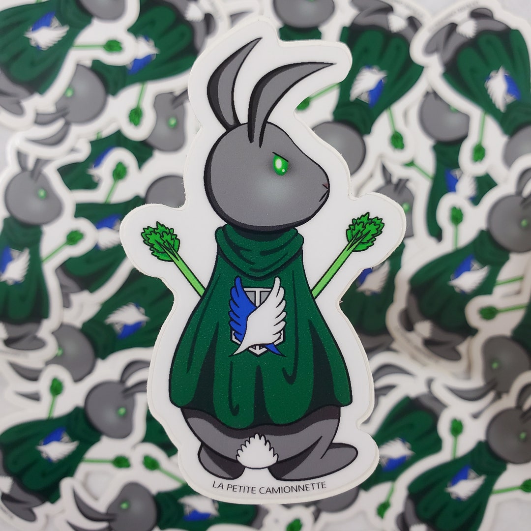 Titan Bunny Sticker - Etsy