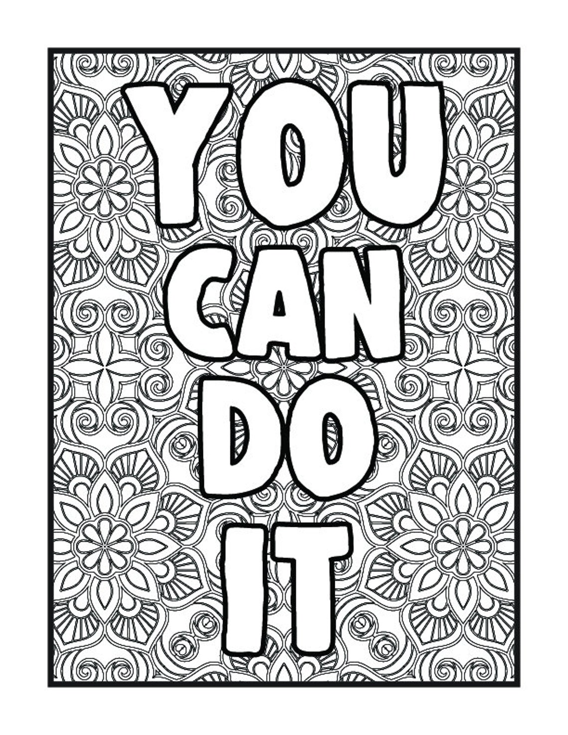 Printable Motivational Coloring Pages - Affirmations and Confidence - Etsy