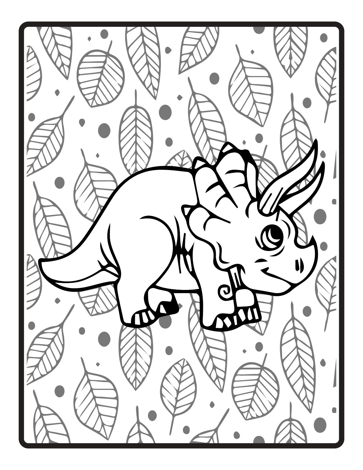 Dinosaur Coloring Pages for Kids Vol. 2 - 40+ Printable Pdf's of Fun ...