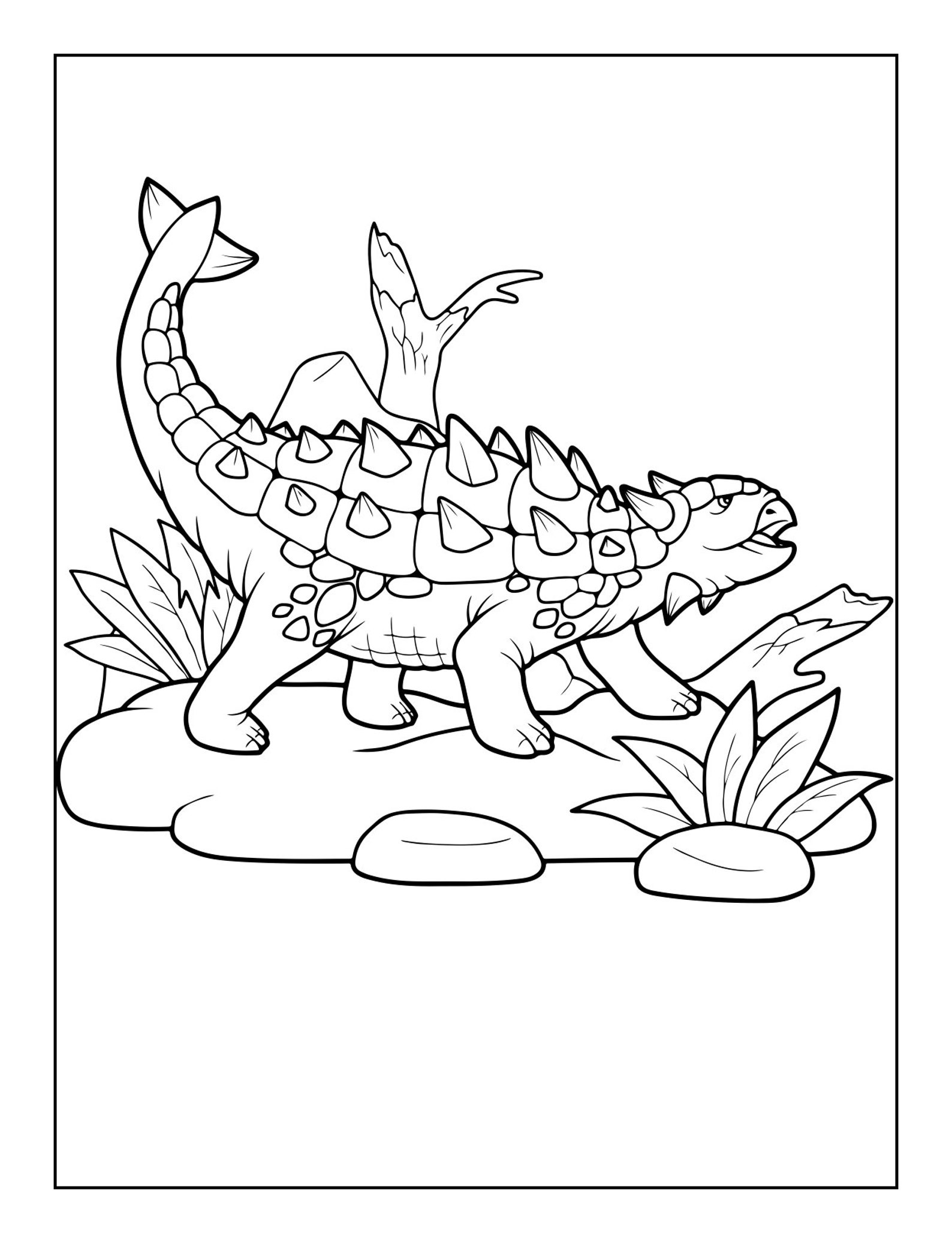 Dinosaur Coloring Pages for Kids Vol. 1 - 50+ Printable Pdf's of Fun ...