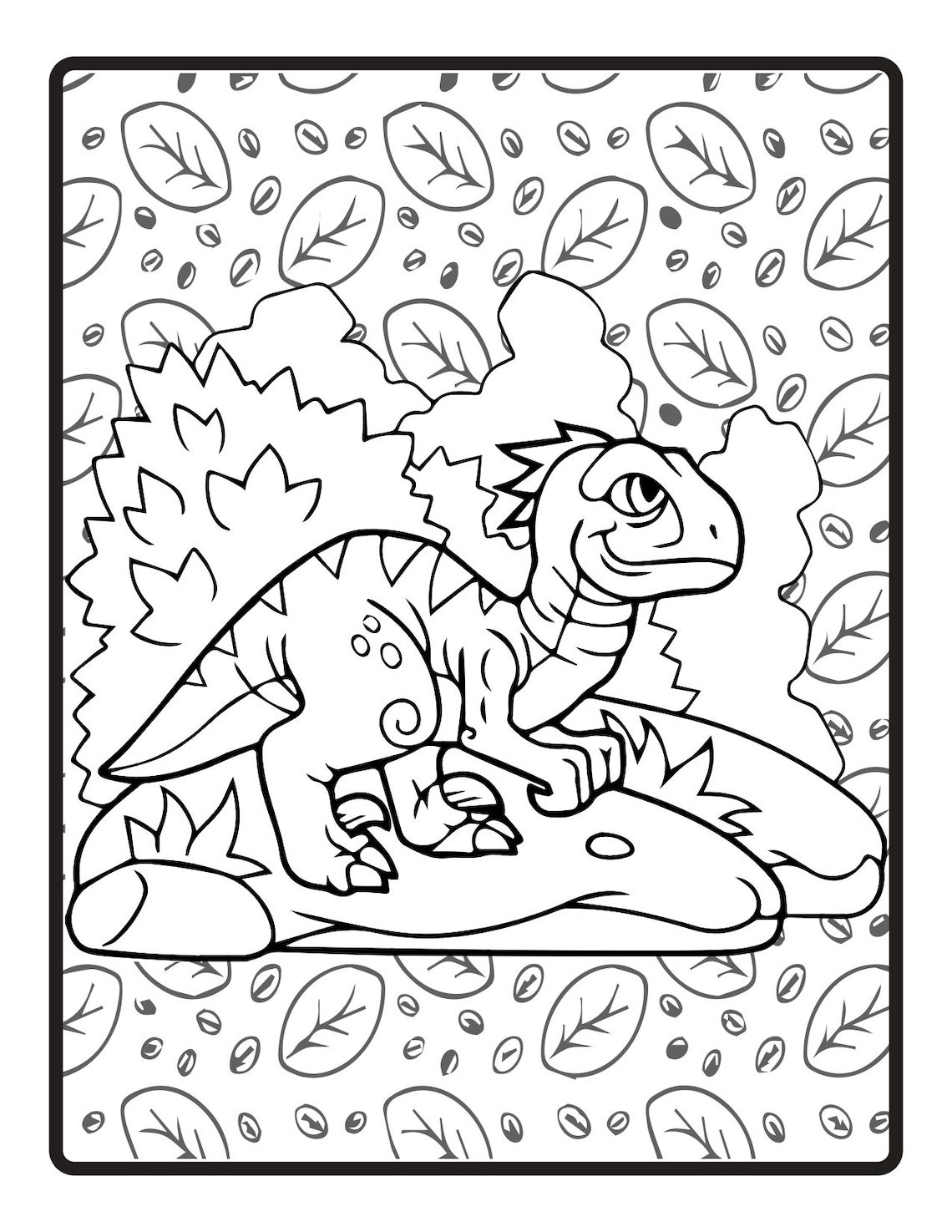 Dinosaur Coloring Pages for Kids Vol. 2 - 40+ Printable Pdf's of Fun ...