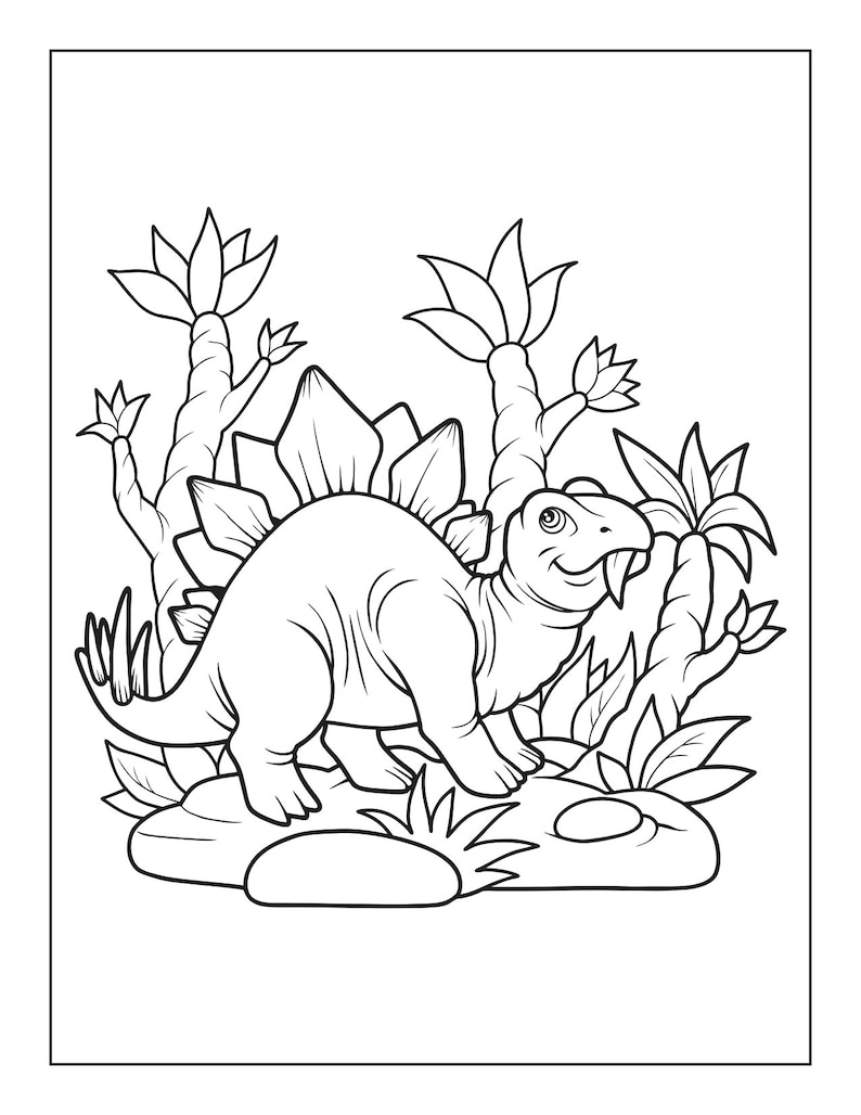 Dinosaur Coloring Pages for Kids Vol. 1 - 50+ Printable Pdf's of Fun ...