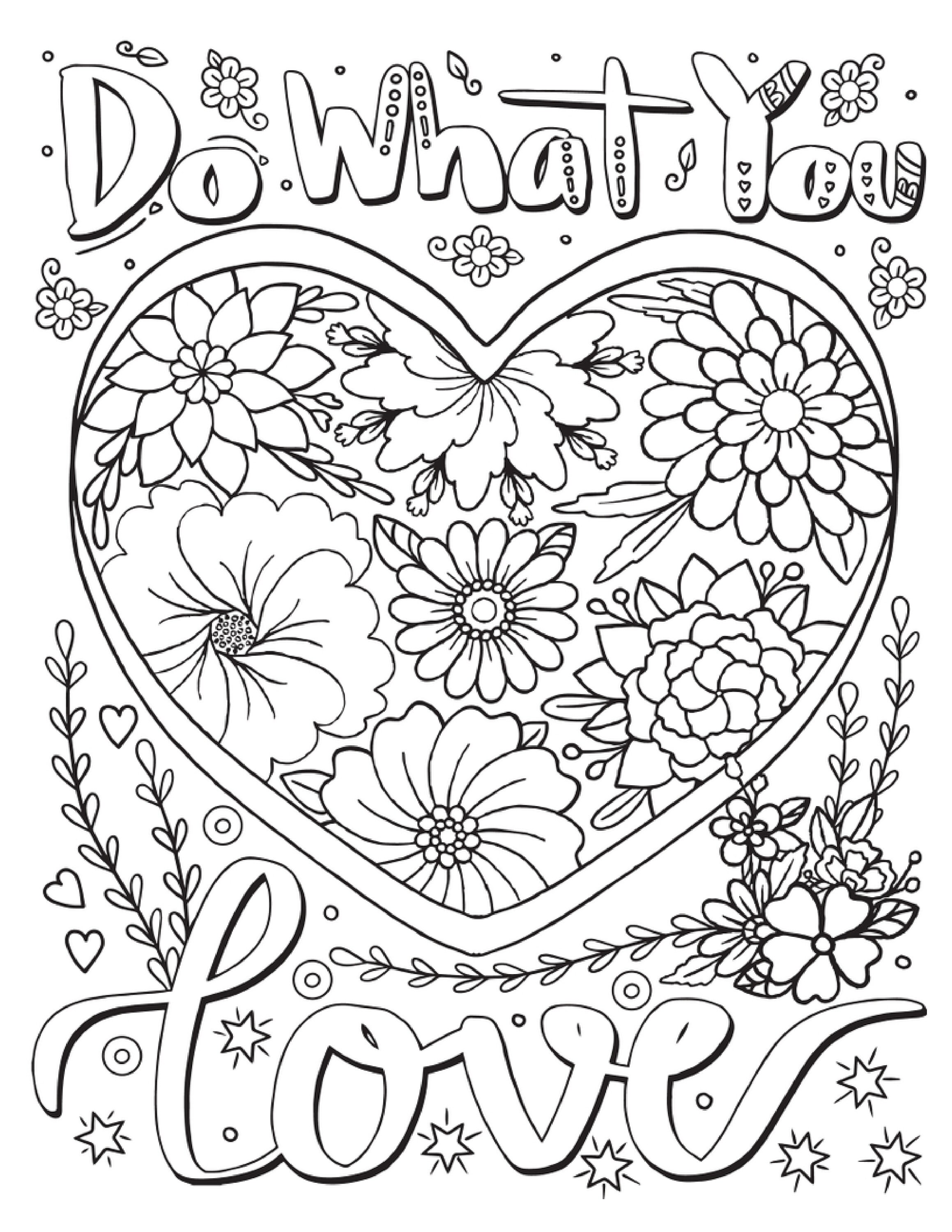Printable Motivational Coloring Pages Affirmations And Etsy