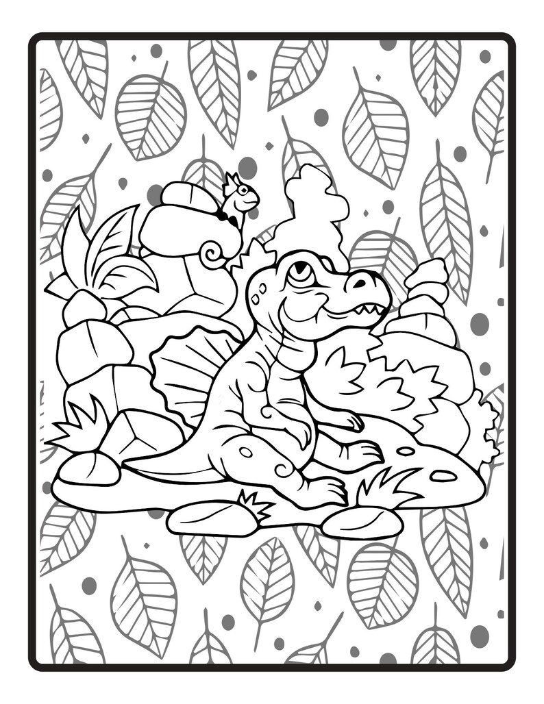 Dinosaur Coloring Pages for Kids Vol. 2 - 40+ Printable Pdf's of Fun ...