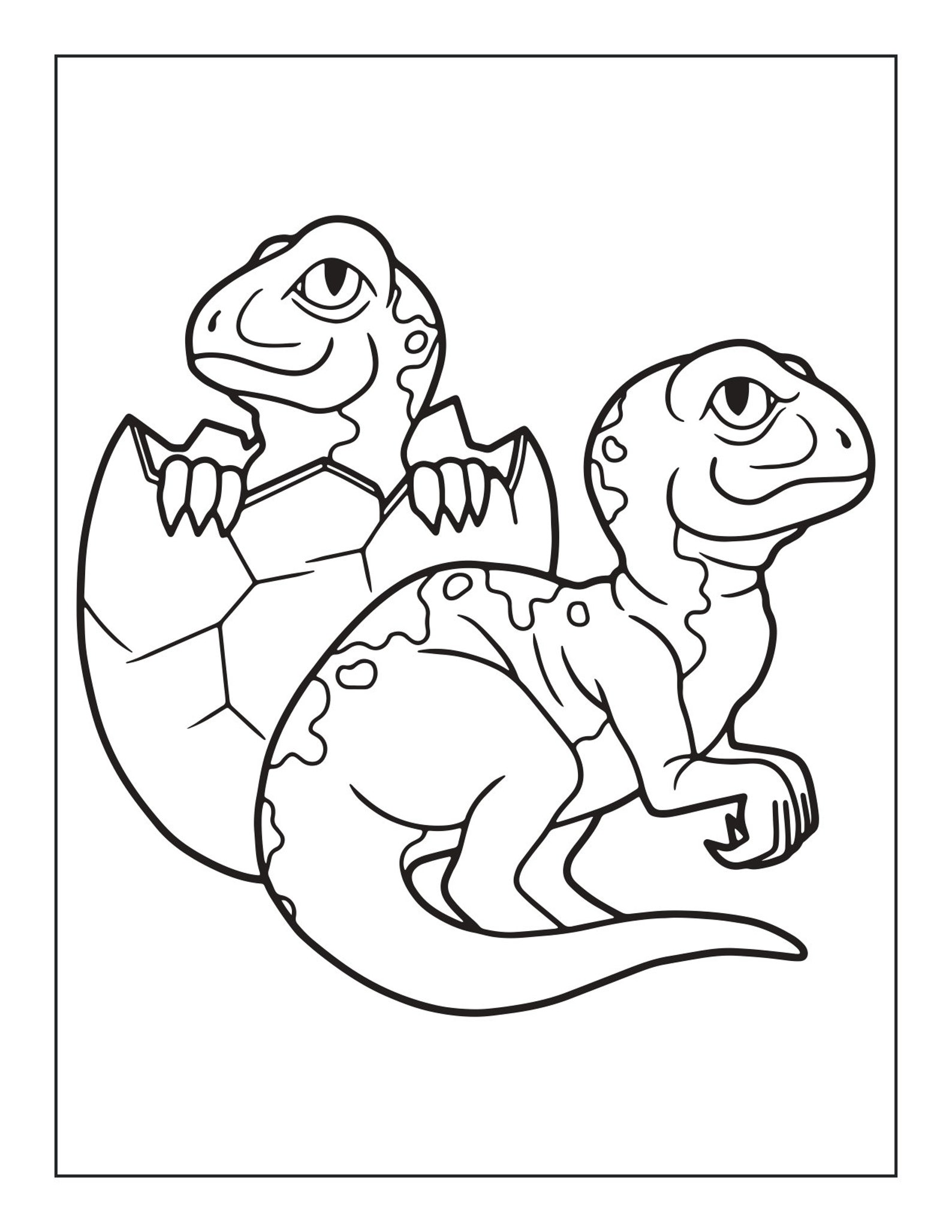 Dinosaur Coloring Pages for Kids Vol. 1 - 50+ Printable Pdf's of Fun ...