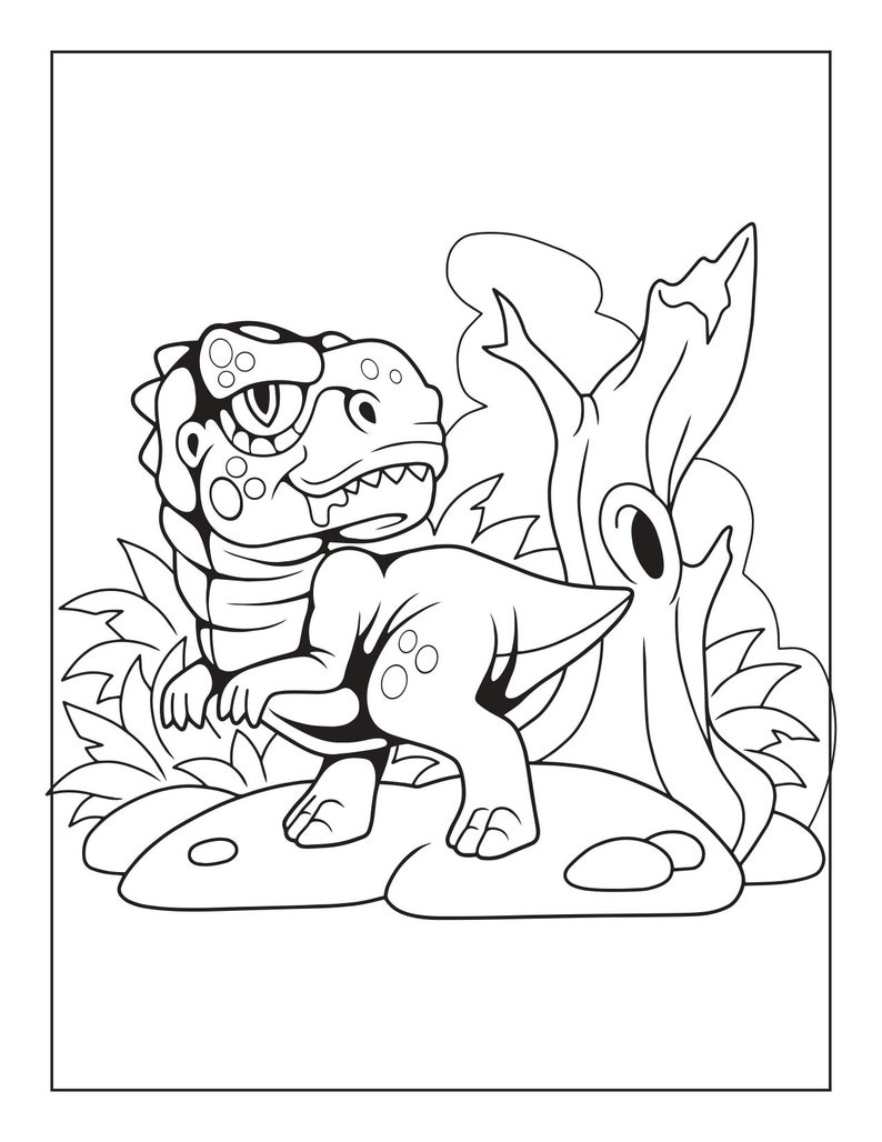 Dinosaur Coloring Pages for Kids Vol. 1 - 50+ Printable Pdf's of Fun ...