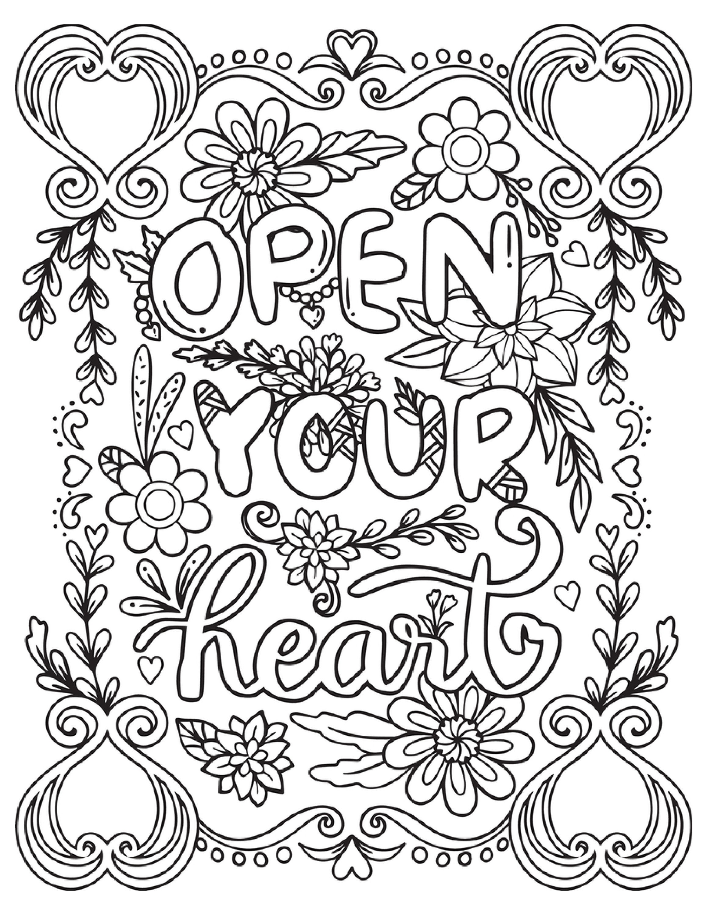 Printable Motivational Coloring Pages - Affirmations and Confidence - Etsy