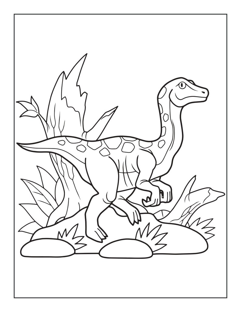 Dinosaur Coloring Pages for Kids Vol. 1 - 50+ Printable Pdf's of Fun ...