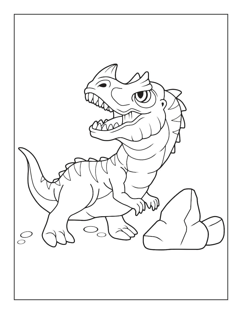 Dinosaur Coloring Pages for Kids Vol. 1 - 50+ Printable Pdf's of Fun ...