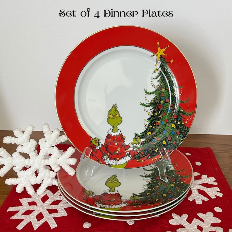 Grinch Plate - Etsy