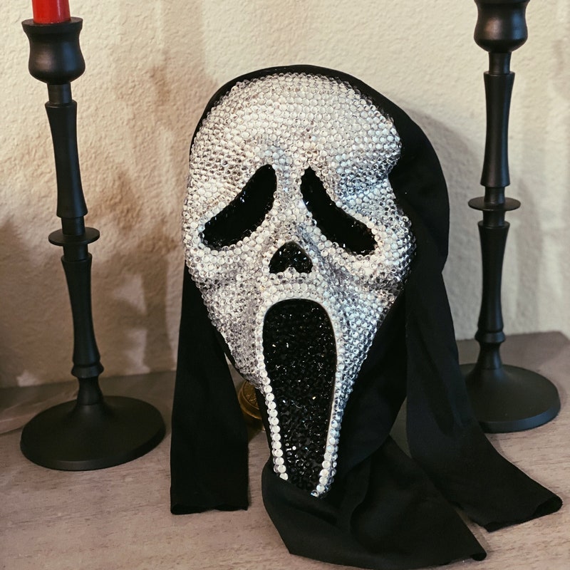 Bedazzled Scream Mask - Etsy