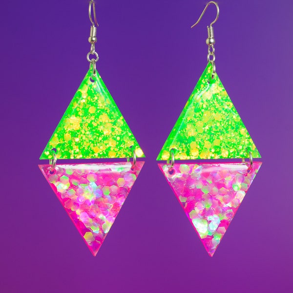 Triangle Glitter - Etsy