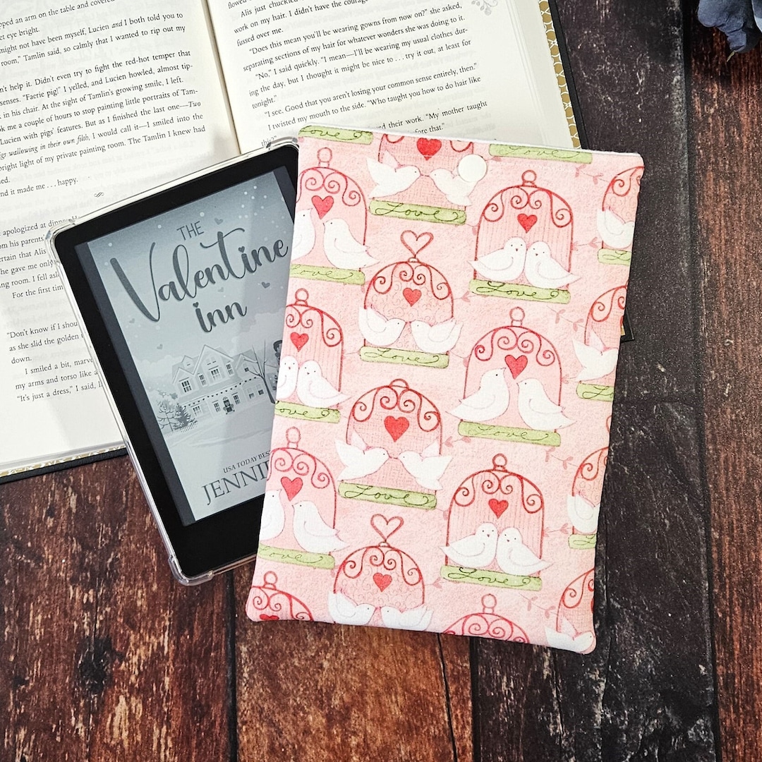 Love Dove Kindle Sleeve Book Lover Gift Book Cover Kindle Case Bookish ...