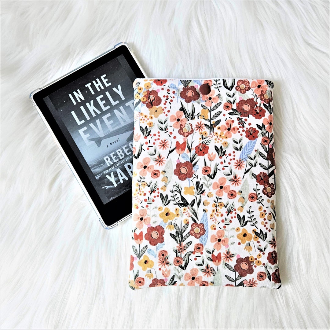 Boho Floral Kindle Sleeve, Book Lover Gift, E-reader Case, Book Pouch ...