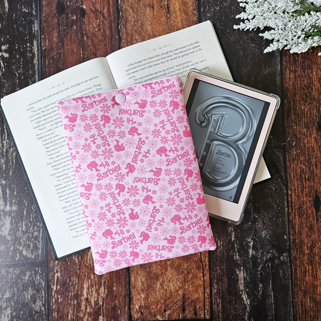 Pink Retro Doll Kindle Sleeve Fun Book Lover Gift Book Cover Book ...