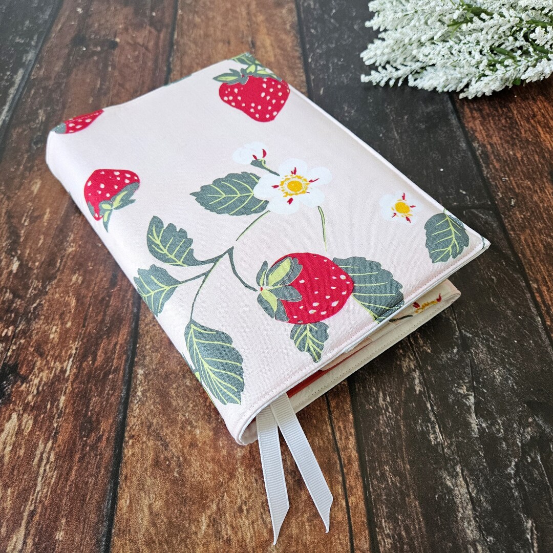 Strawberry Bible Cover Adjustable Book Cover Gift for Christians Bible ...