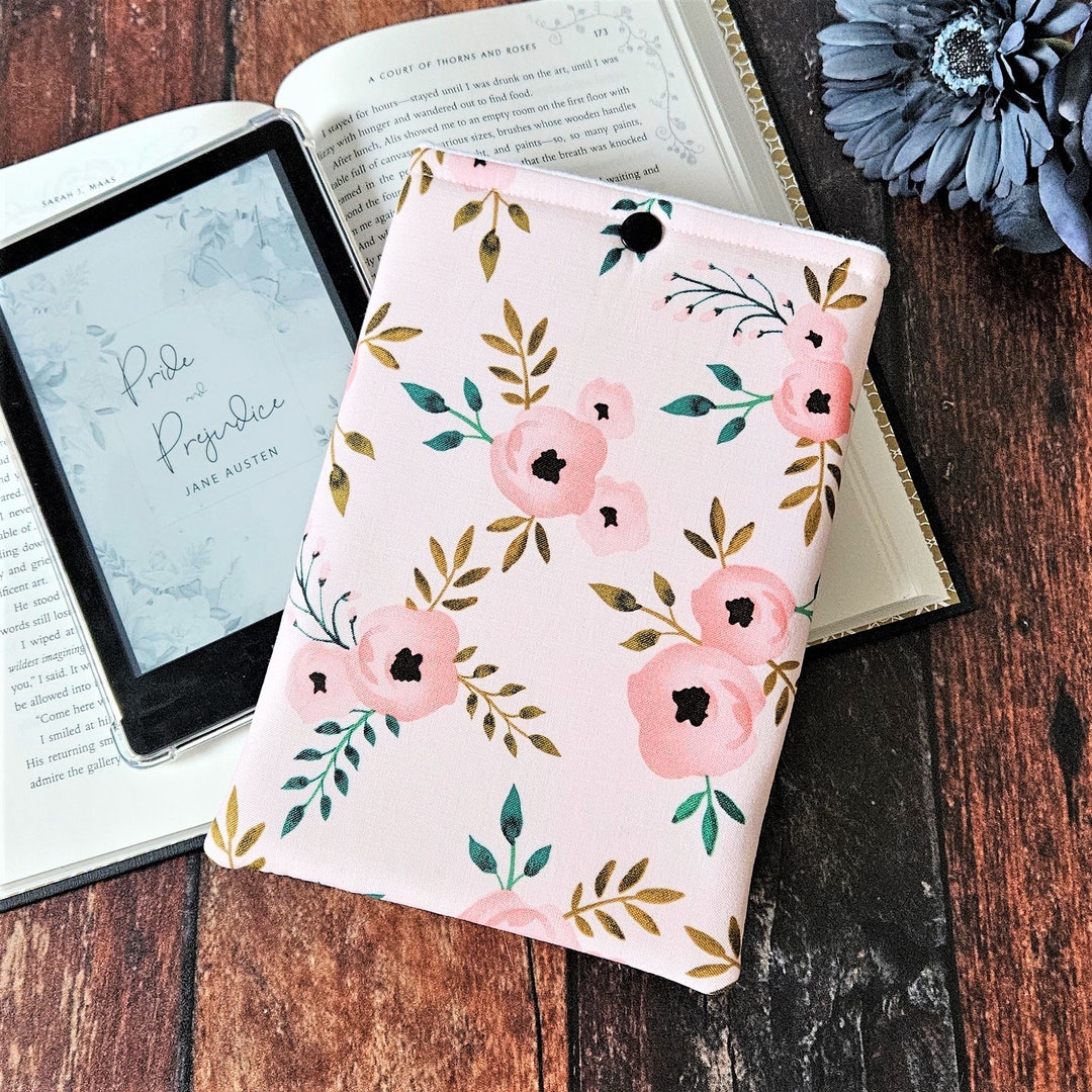 Pink Floral Kindle Sleeve Book Lover Gift Kindle Cover Kindle Case ...