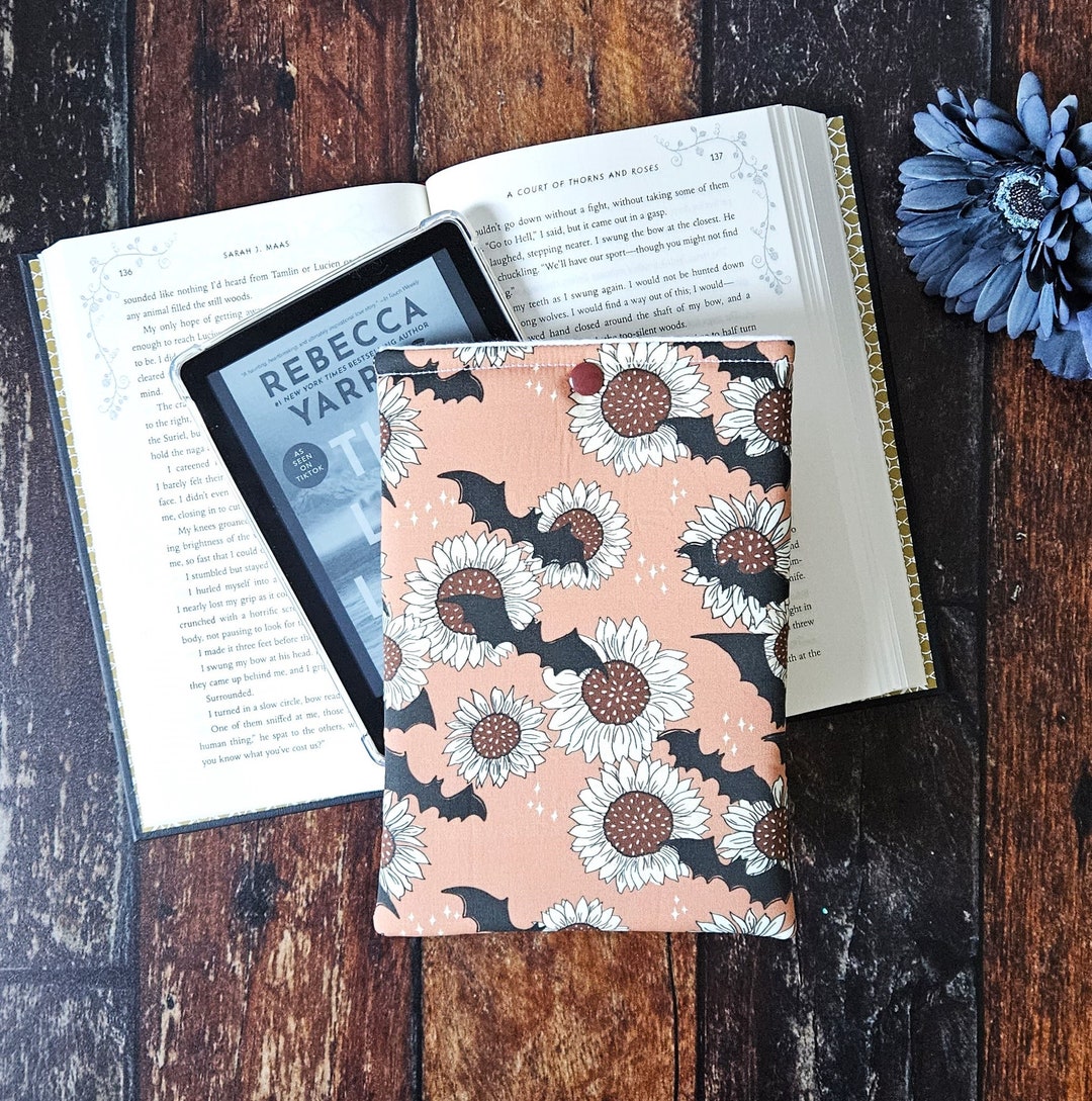 Sunflower Batty Bat Kindle Sleeve Book Lover Gift E-reader - Etsy