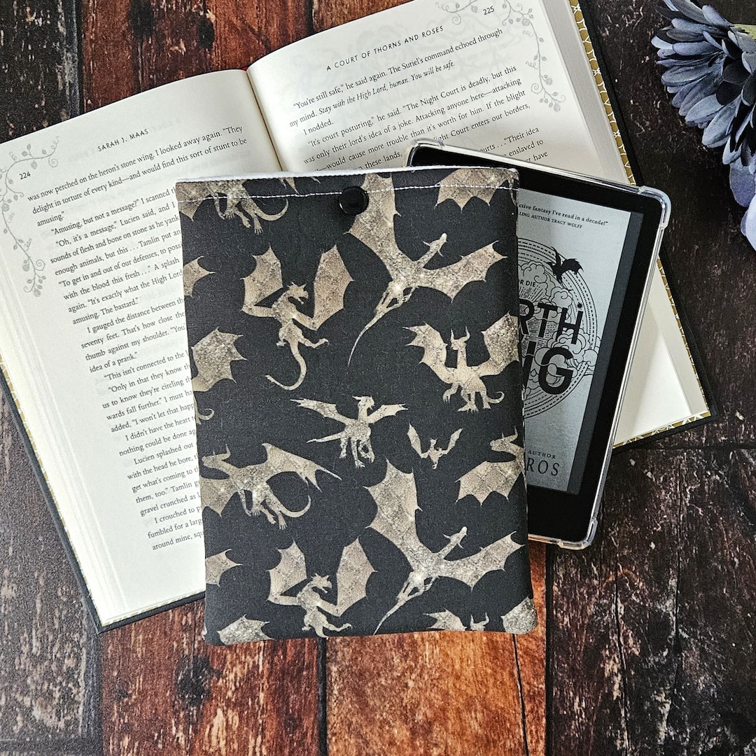 Gold Dragon Kindle Sleeve | Book Lover Gift | Book Cover | Kindle Case ...