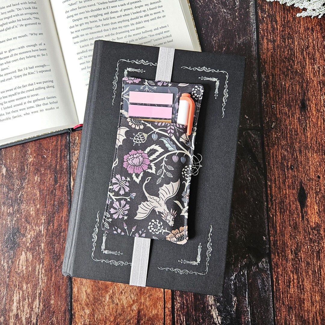 Dragon Book Annotation Pen Holder: Bookish Tab Pouch - Etsy