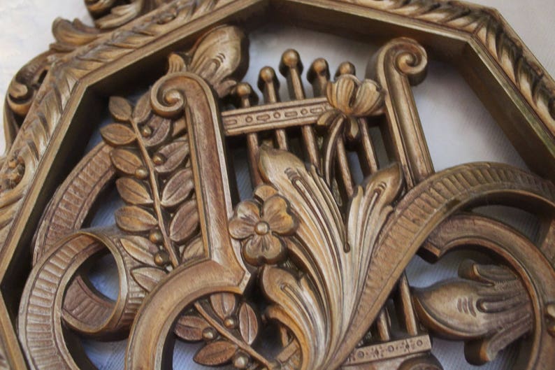 Vintage 1976 MUSICAL INSTRUMENT PLAQUE Set of Two 12-inches - Etsy