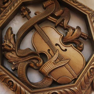 Vintage 1976 MUSICAL INSTRUMENT PLAQUE Set of Two 12-inches - Etsy