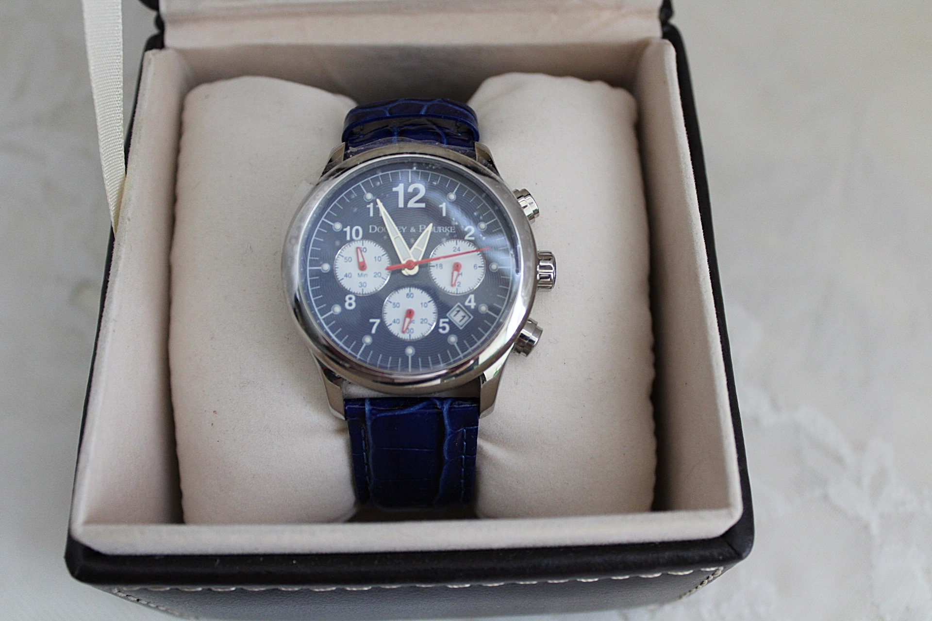 Rare Vintage DOONEY & BOURKE WATCH Designer Chronograph Original Box ...