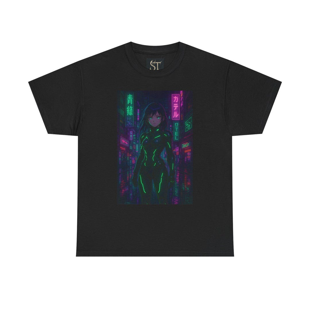 Neon Sentinel: Cyberpunk Guardian - Etsy
