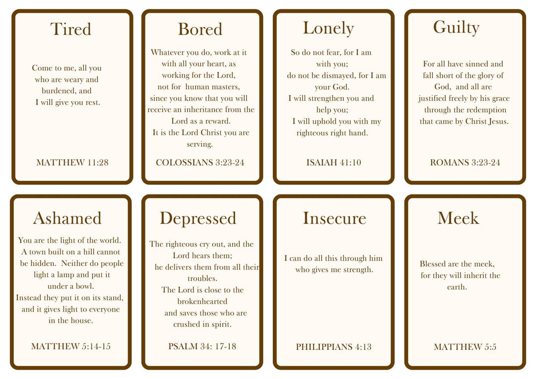 Bible Wheel Flash Cards | Emotions Flash Cards | Bible Verses - Etsy UK
