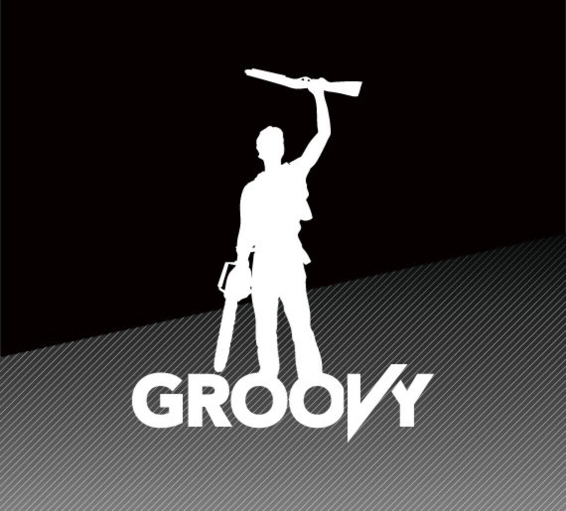 Ash Evil Dead Army of Darkness Boomstick GROOVY Vinyl Decal Sticker - Etsy