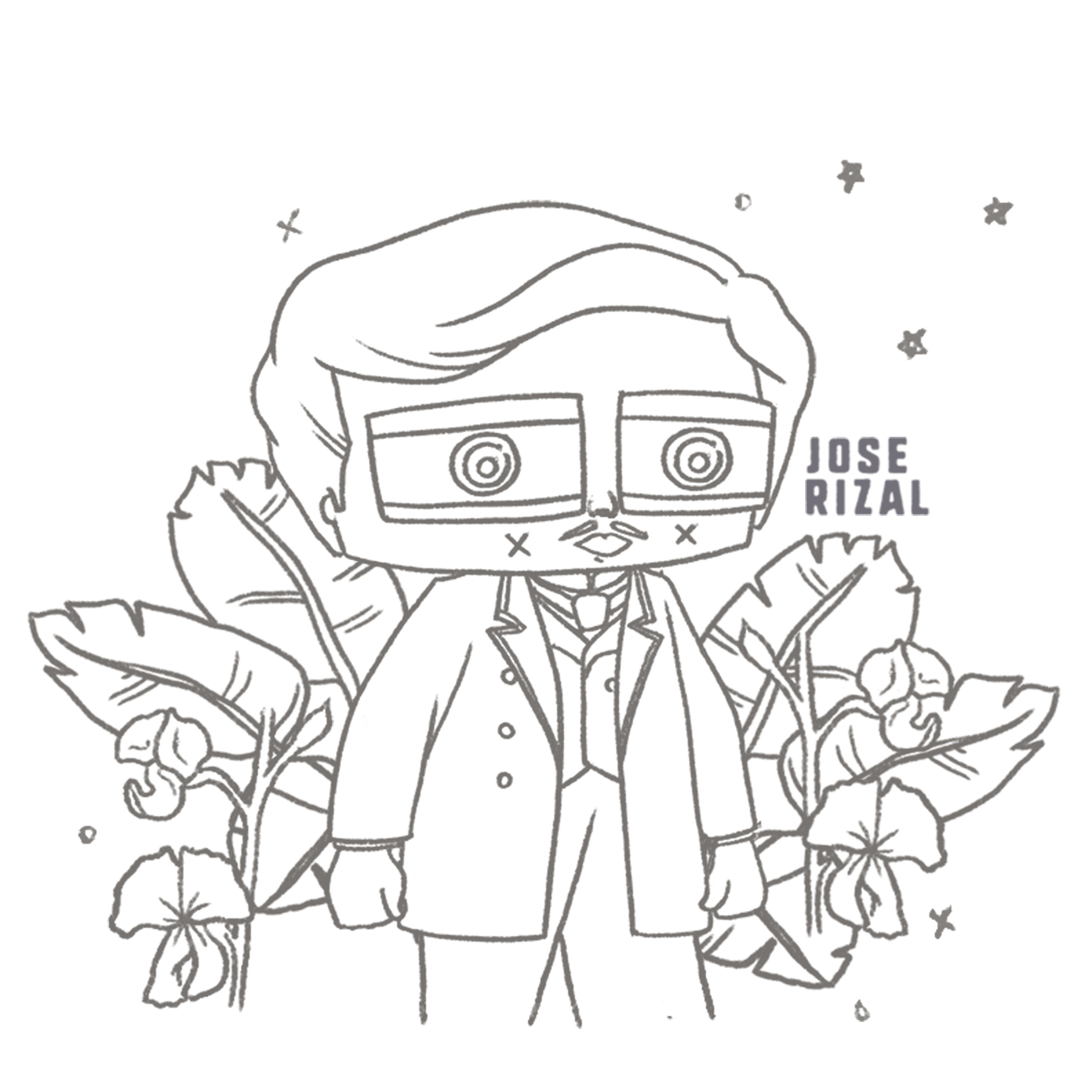 Jose Rizal Colored Pictures