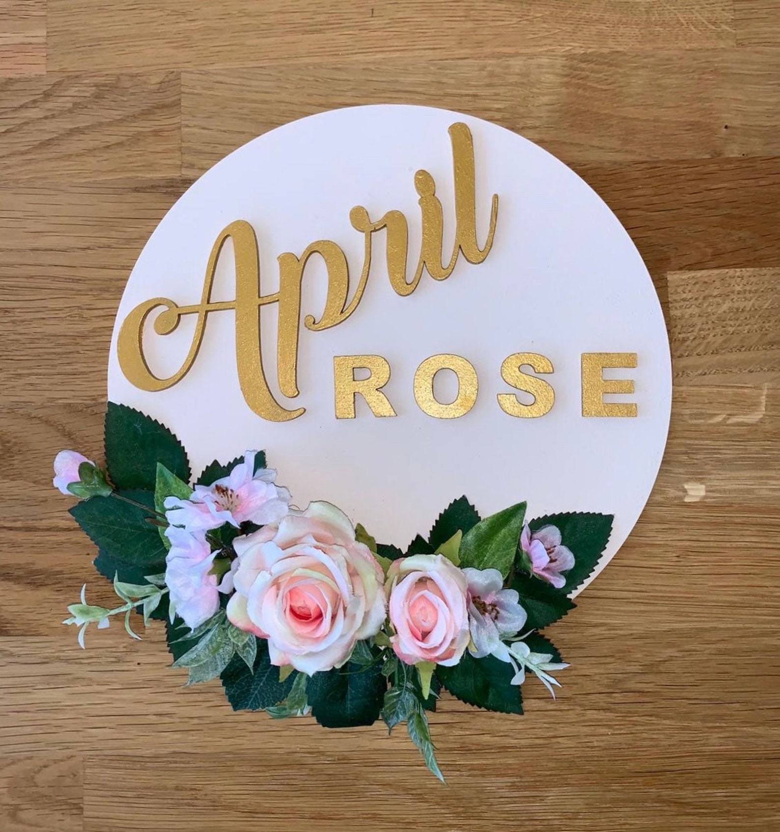 Personalised Oak Name Plaque Baby Shower Gift New Baby - Etsy