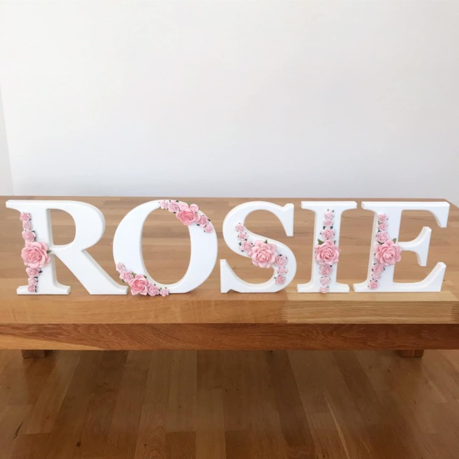 Nursery Letter Flower Letter Wooden Letter Nursery Decor | Etsy