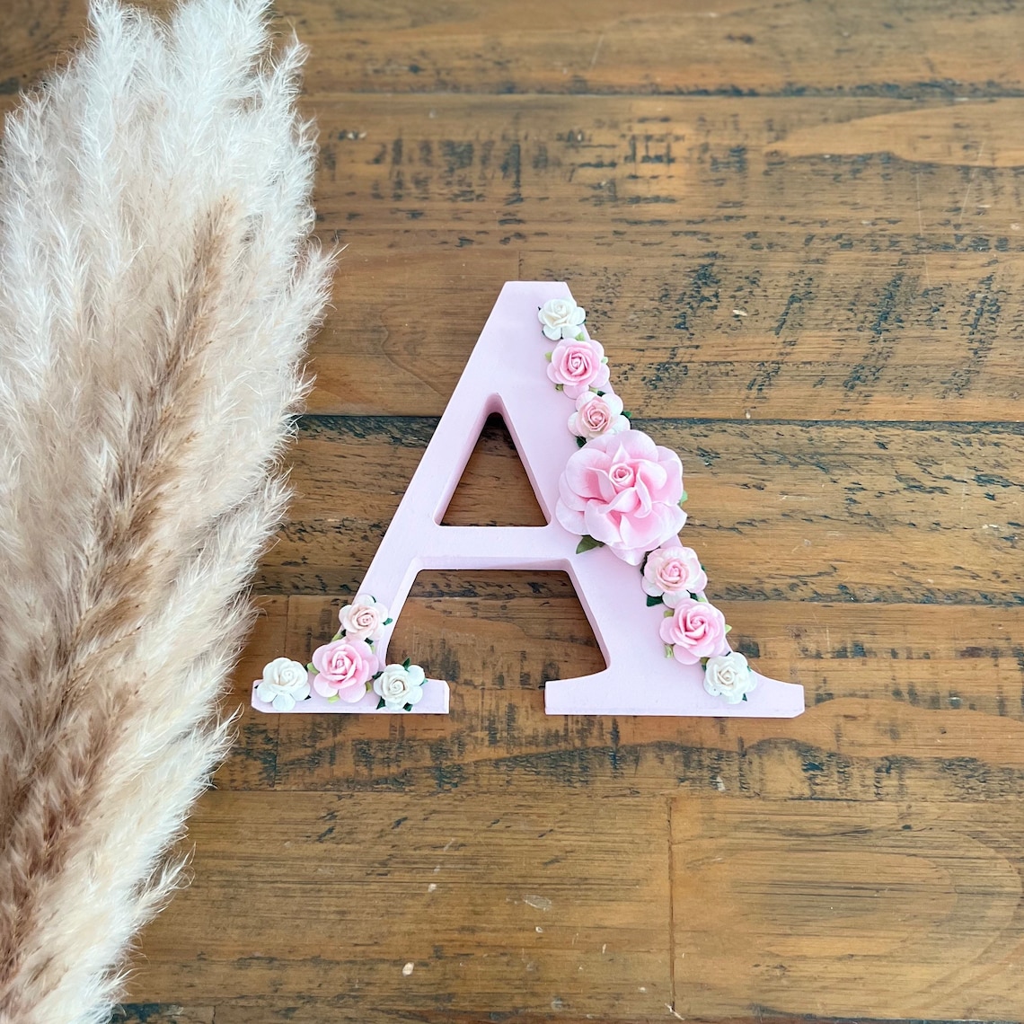 Girls Nursery Letter Flower Letter Nursery Decor New - Etsy