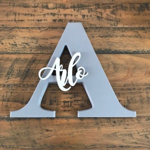 Personalised Nursery Letter - High Quality Floral Wooden Letter ...