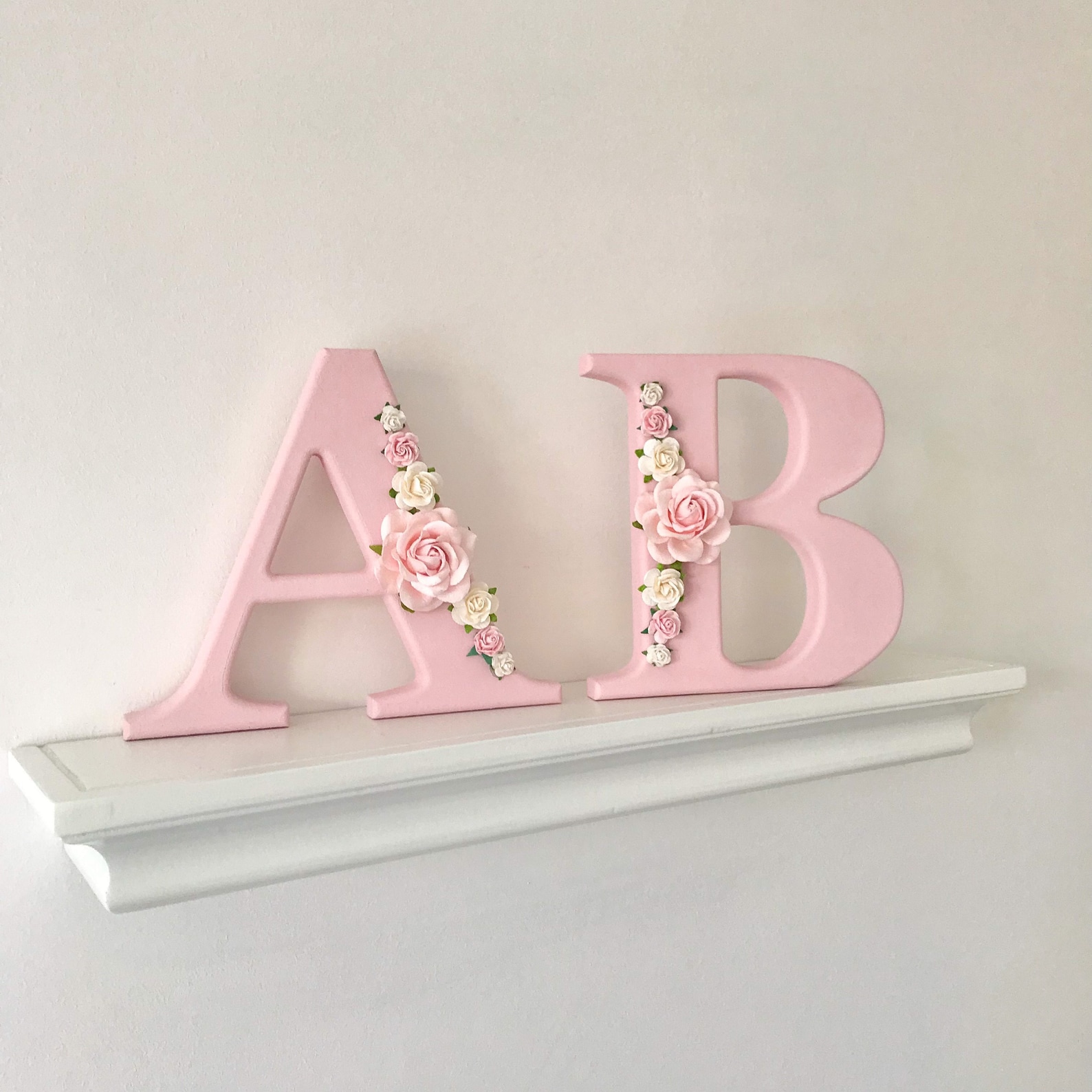 Girls Nursery Letter Flower Letter Nursery Decor New - Etsy UK