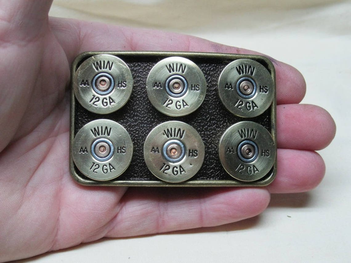Winchester Brass Shotgun Shell Belt Buckle 3 X 2 - Etsy