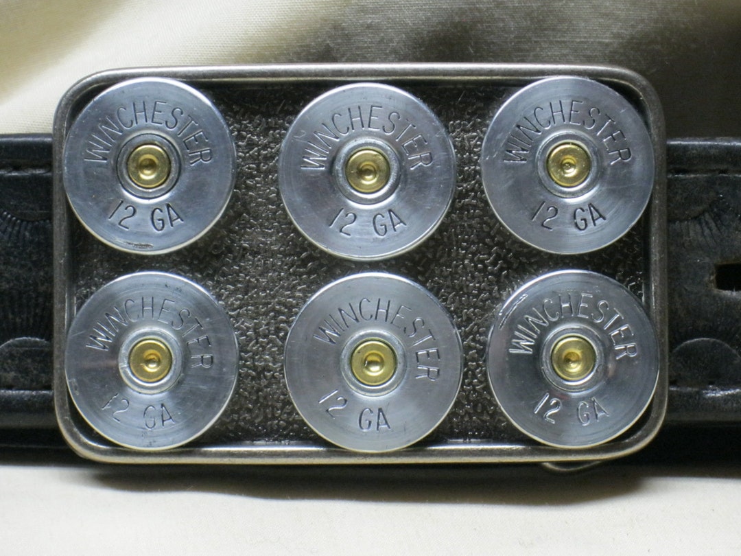 Winchester Nickel Shotgun Shell Belt Buckle 3" X 2" - Etsy