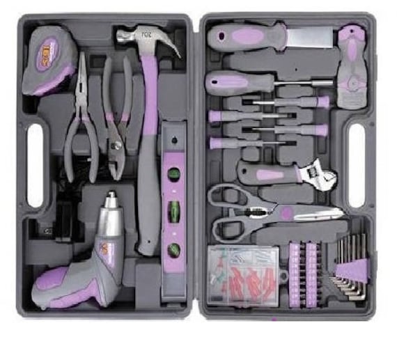 Ladies Purple Household Tool Set & Storage Organizer Case 44 | Etsy